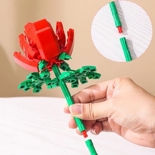 Jual Mainan balok susun Flower Bouquet DIY Brick bunga 3D creative ...