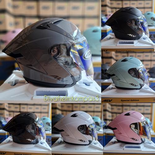 Jual HELM HALF FACE ALV ULTRON PRO SOLID WHITE,BLACK,STONE GREY,PINK ...