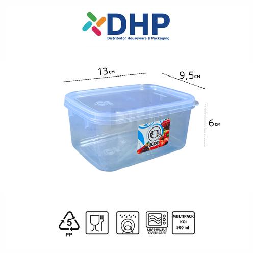 Jual KOI Multipack 500ml (13x9.5 h:6) Kotak Makan Toples Food Container ...