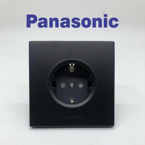 Jual Stop Kontak Panasonic Warna HITAM - WESJP1121B (CP) Style Series ...