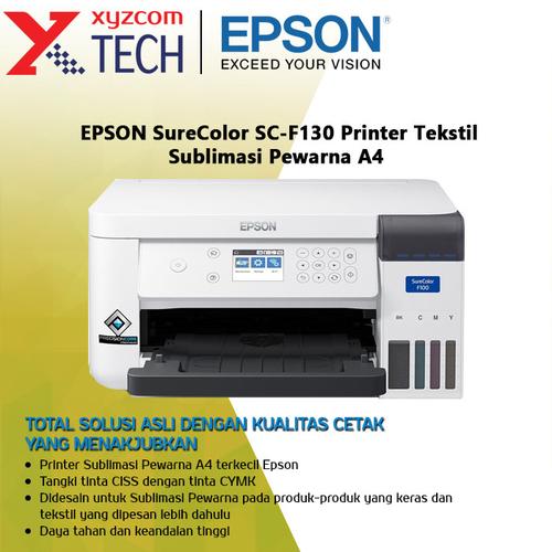 Jual EPSON SureColor SC-F130 Printer Tekstil Sublimasi Pewarna A4 ...