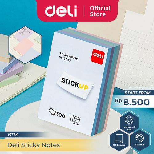 Jual Deli Sticky Notes / Memo Tempel 300 Lembar 5 Warna BT13X - Kab ...