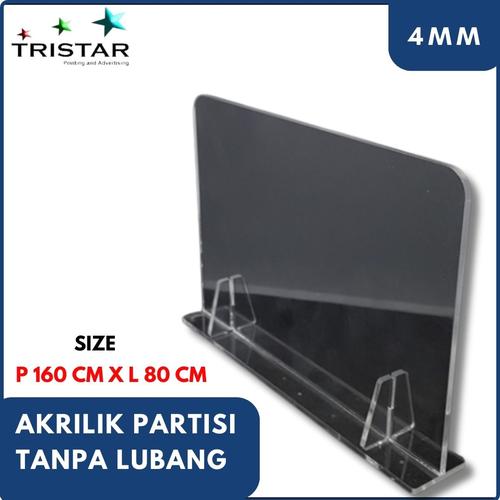 Jual Partisi Sekat Pembatas Meja Akrilik Table Divider Tanpa Lubang 4mm ...