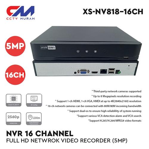 Jual NVR 16 CH 5 MP Full HD Network Video Recorder 4K - Jakarta Barat ...