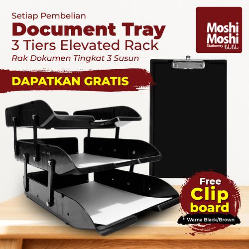 Jual PROMO Document Letter Tray Rak Susun Dokumen 3 Tingkat FREE ...