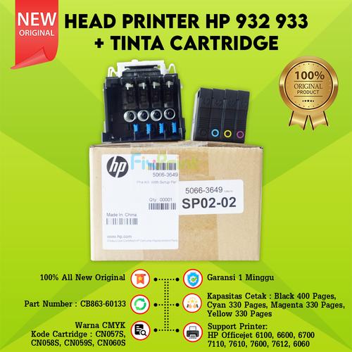 Jual Original Print Head Kit HP 932 933 Printer 6700 7110 7610 7600 ...