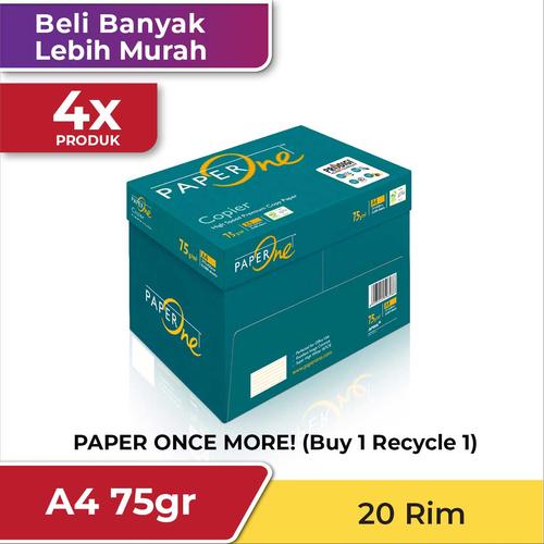 Jual PAPERONE 4 Box Kertas Copier A4 75 Gr - Jakarta Selatan - SALIM ...