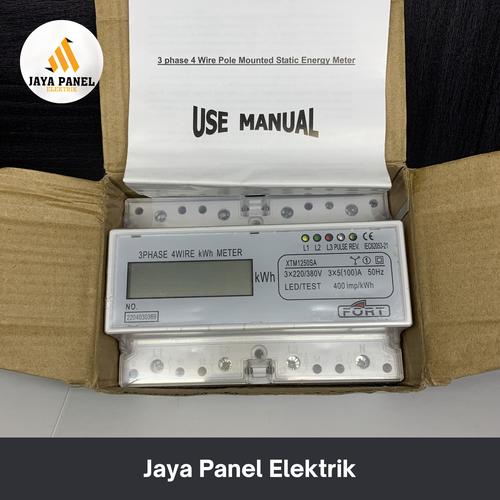 Jual kwh meter digital 3 phase fort/kwh meter 3 phase 4 wire XTM1250SA ...
