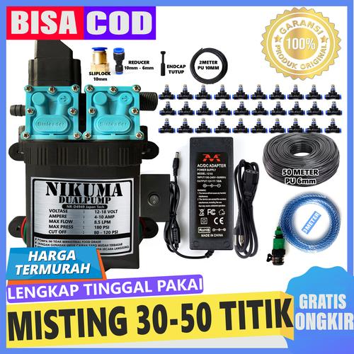Jual PAKET MISTING MISTING KABUT HALUS NOZZLE SLIP LOCK - NIKUMA ...