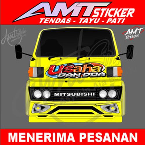Promo Stiker Decal Kabin Depan Truck Umplong + Usaha Dan Doa - Sama ...