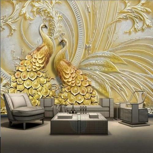 Jual Wallpaper 3D Wallpaper Dinding Custom Burung Merak - Merak 2, Banner - Jakarta Pusat ...