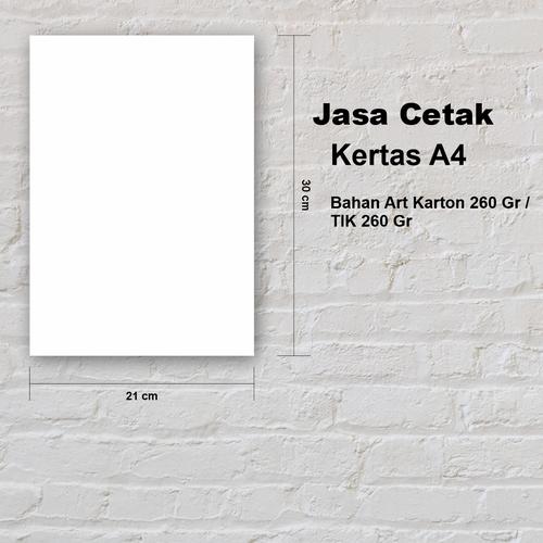 Jual Jasa Cetak Kertas Art Carton 260 gr / TIK 260 gr - DUA SISI ...