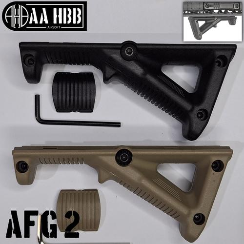 Jual angled foregrip AFG 2 nylon grip airsoft spring, dcobra, aeg, wgg, wgb - Hitam - Kota ...