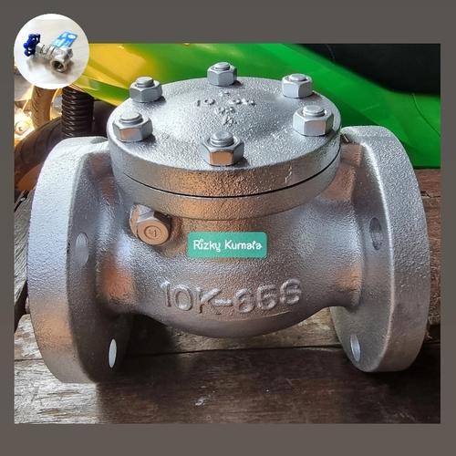 Jual Swing Check Valve 2 1/2" Inch Cast Iron Flange Jis 10K-65 2.5 Inch ...