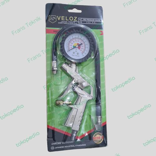 Jual Veloz Pengukur Tekanan Ban 3 Fungsi Ori 200 PSI/ Tire Pressure ...