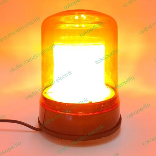 Jual WARNING LIGHT WL 121 LED ROTARY FLASING WARNING LIGHT 12-24V AMBER ...