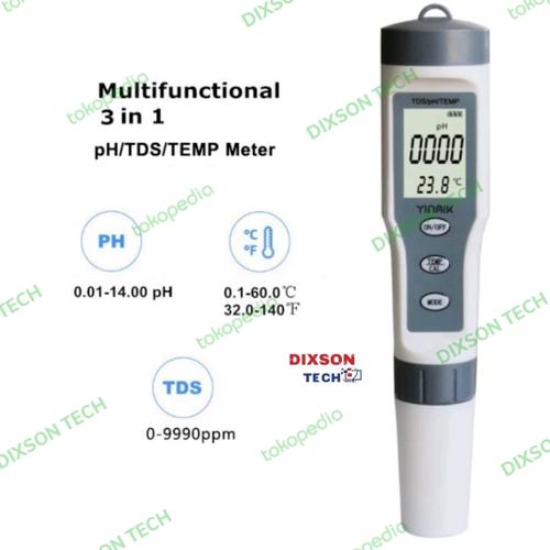 Jual ALAT UKUR DIGITAL KUALITAS AIR PH TDS TEMP EZ9901 (EZ-9901 ...