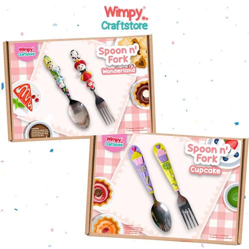 Jual Wimpy DIY Spoon N Fork Polymer Clay Craft Kit Kerajinan Sendok ...