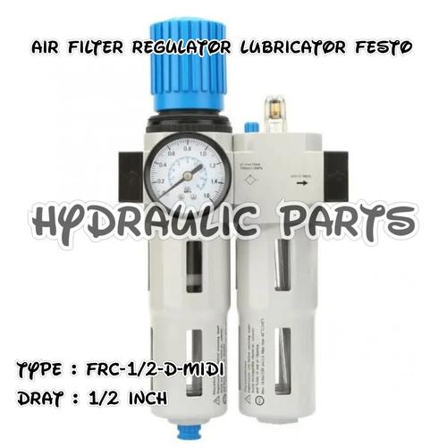 Jual AIR FILTER REGULATOR LUBRICATOR FRC-1/2-D-MIDI 1/2 INCH FESTO ...