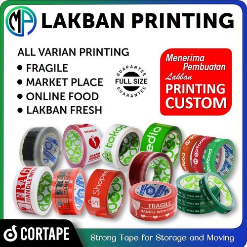 Jual Lakban Printing AllVarian Fragile / Unboxing / Online Shop / Food ...