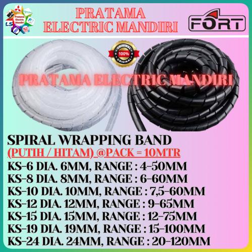Jual FORT SPIRAL WRAPPING BAND KABEL SPIRAL KS-6 KS-8 KS-10 KS-12 KS-15 ...