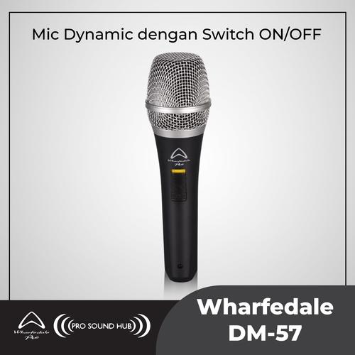 Jual Wharfedale DM-57 DM57 Mic Dynamic Microphone dengan kabel XLR 5m ...