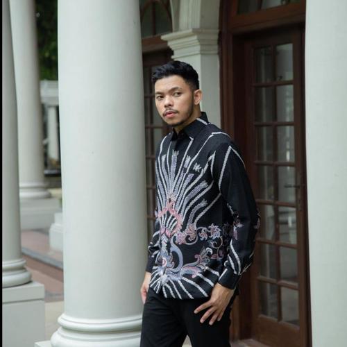 Jual Batik Lengan Panjang Kemeja Modern Batik Pria Mens Batik - L o XL ...