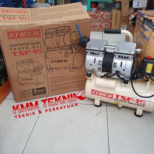 Jual ORIGINAL KOMPRESOR ANGIN SILENT OILESS TIGER TSF-15 TSF 15 550 WATT 11 - Kota Tangerang ...