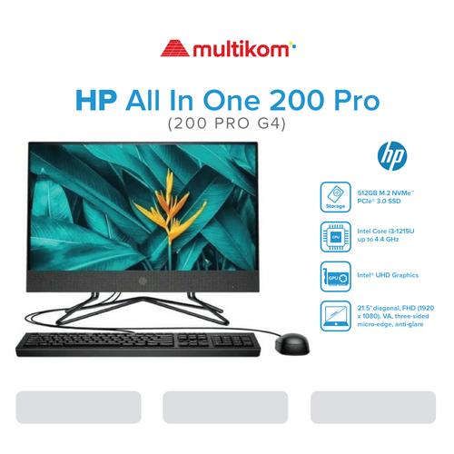 Promo AIO HP 200 PRO G4 I3-1215 4GB 512 21.5inch W11 Cicil 0% 3x - Kota ...