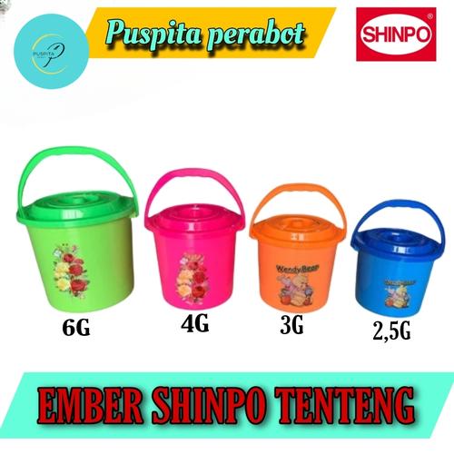 Jual EMBER PLASTIK SHINPO | EMBER DELUXE TUTUP + GAGANG 2,5G,3G,4G,6G ...