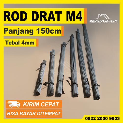 Jual ROD Drat M4 150cm | Rod Panjang Gantung Plafon | Rot 150 cm | 1,5 ...