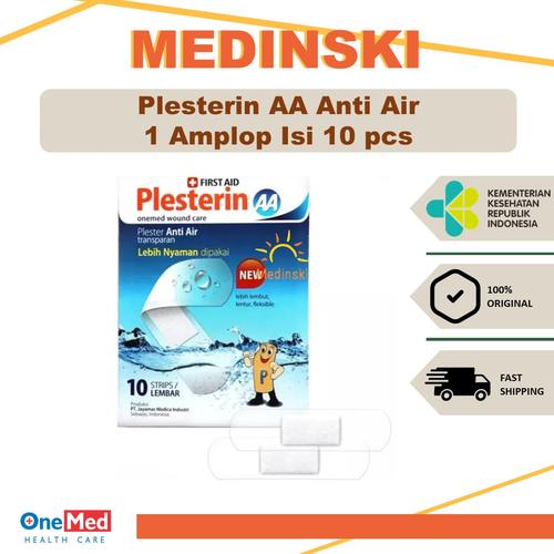 Jual Plesterin AA Plester Luka Transparan Anti Air OneMed Waterproof 10 ...
