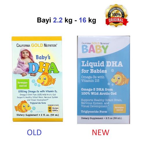 Jual California Gold Nutrition Baby's DHA 1050mg Omega-3s Vitamin D3 ...