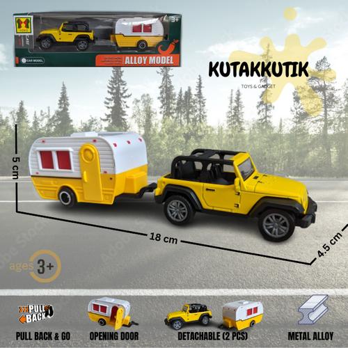 Jual Mainan Diecast Gandengan Jeep Rubicon VW Kombi Ford F 150 Camper ...
