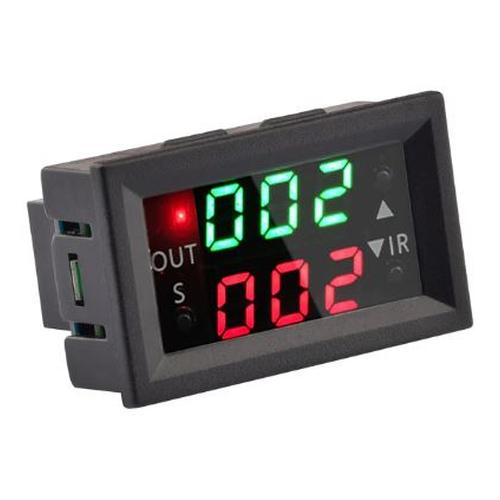 Jual Timing Delay Relay Module Cycle Timer Digital LED Dual Display 12V ...