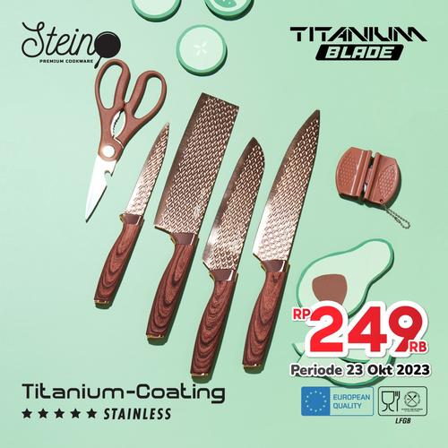Jual STEIN COOKWARE KITCHEN KNIFE SET / PISAU SET - Merah Muda - Kota ...