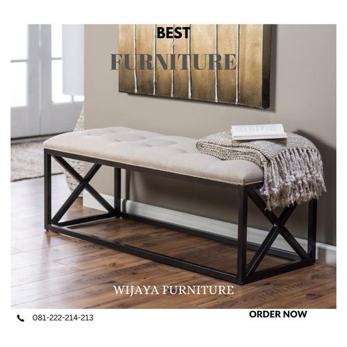 Jual Sofa bench / sofa bench industrial / stool sofa kaki besi / sofa ...