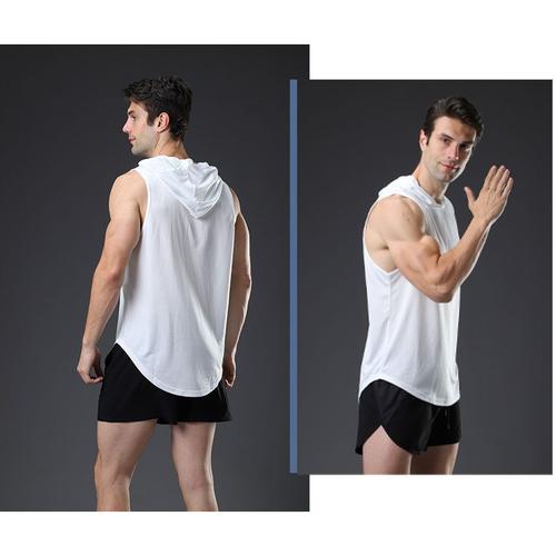 Jual SINGLET GYM OLAHRAGA FITNESS DRIFIT DRY FIT SPORT WEAR HOODIE TOPI ...