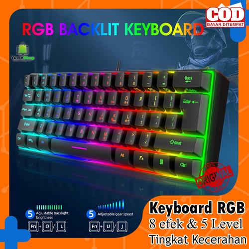 Jual Keyboard Gaming Wired USB RGB Light - Putih - Kota Bandung ...