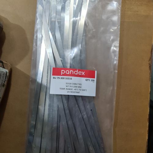 Jual Stainless Steel Cable Ties 30cm 300mm 7.9 SS316 Kabel Pandex 316 1 ...