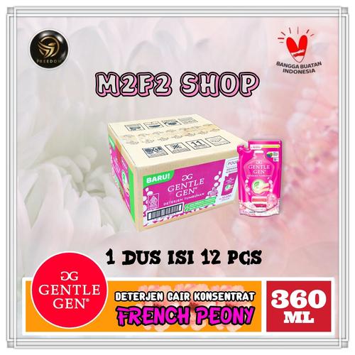 Jual Gentle Gen Deterjen Cair French Peony | Merah Pouch - 360 ml ...