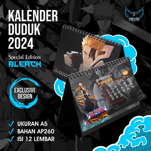Jual Kalender Meja Duduk Anime Bleach Isi 12 Lembar AP260 Ukuran A5 ...