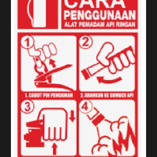 Jual sign stiker 20x30 cara penggunaan apar - Kota Surabaya - Piramida ...