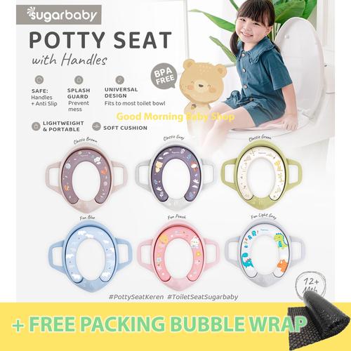 Jual Sugar Baby Potty Seat with Handles & Splash Guard Pispot Toilet ...