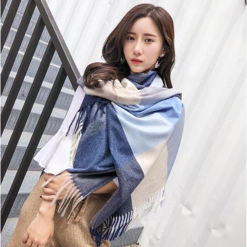 Jual Deer & Grizzly Syal Korea Scarf Wool Cashmere Tebal Autumn Plaid ...