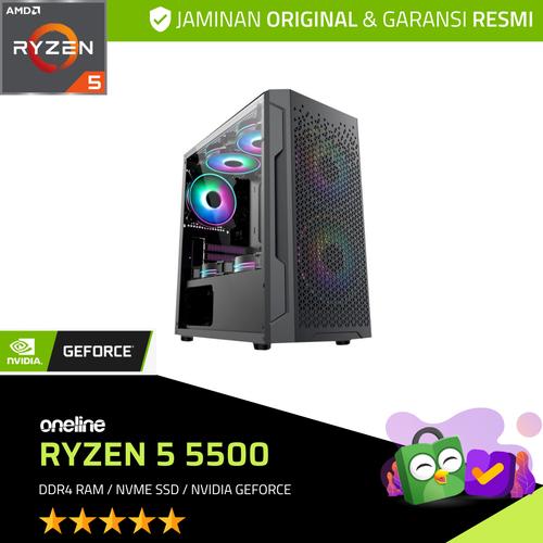 Promo PC Rakitan Gaming Design | AMD Ryzen 5 5500 / 512GB SSD / GeForce ...