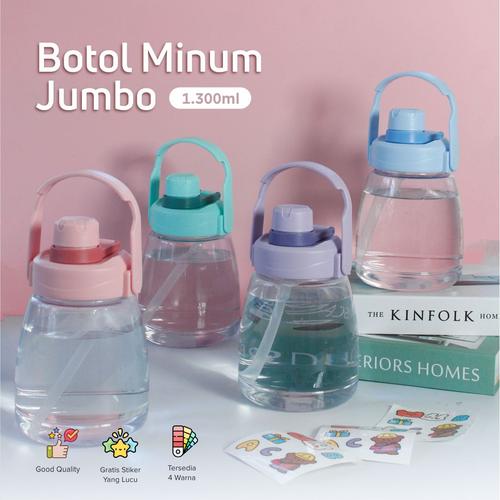 Jual Botol Anak dan Dewasa Jumbo Bahan Plastik Tebal 1300 ml - Hijau ...