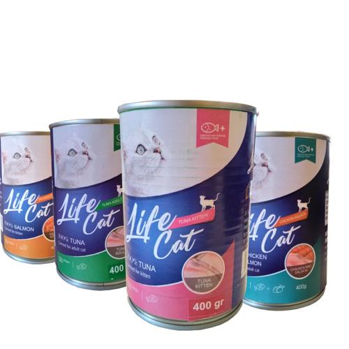 Jual LIFE CAT kaleng 400 gr adult - kitten - wet cat food - tuna adult ...
