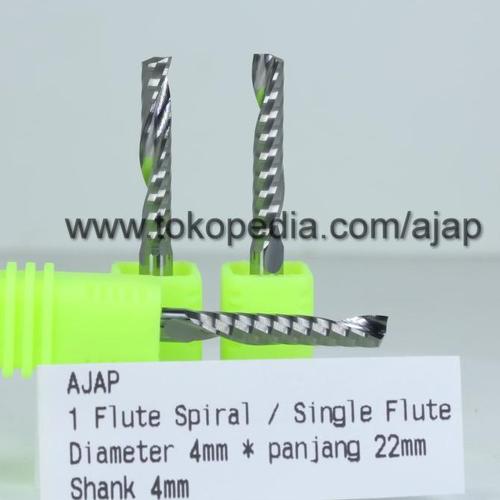 Jual Mata router SINGLE FLUTE 1F 4mm router bits akrilik kayu acrylic ...