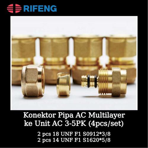 Jual RIFENG - Fitting/Konektor Pipa AC Multilayer ke Unit AC 3-5PK ...